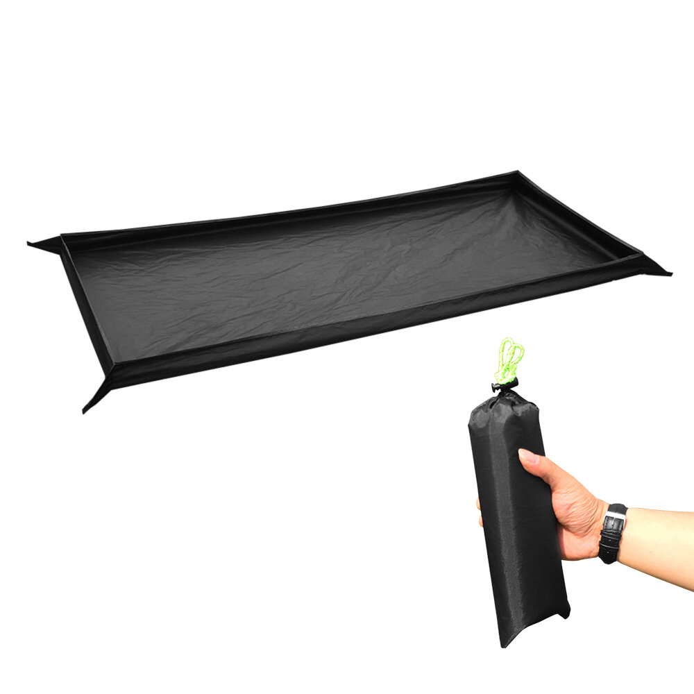 Водонепроницаемый Camping Tarp Tent Footprint для кемпинга, походов, пляжа, пикника, выживания, размеры 200*80cm/200*120cm/200*180cm, материал 210D оксфорд, водонепроницаемость PU 4000MM, вес 280-420g, включает 1 Camping Tarp, 1 сумку с шнурком, 4 кольца