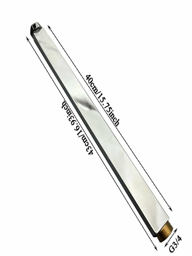 Диаметр 25мм удлинитель тропического душа для душевых систем и стоек душевой штанги Хром40CM