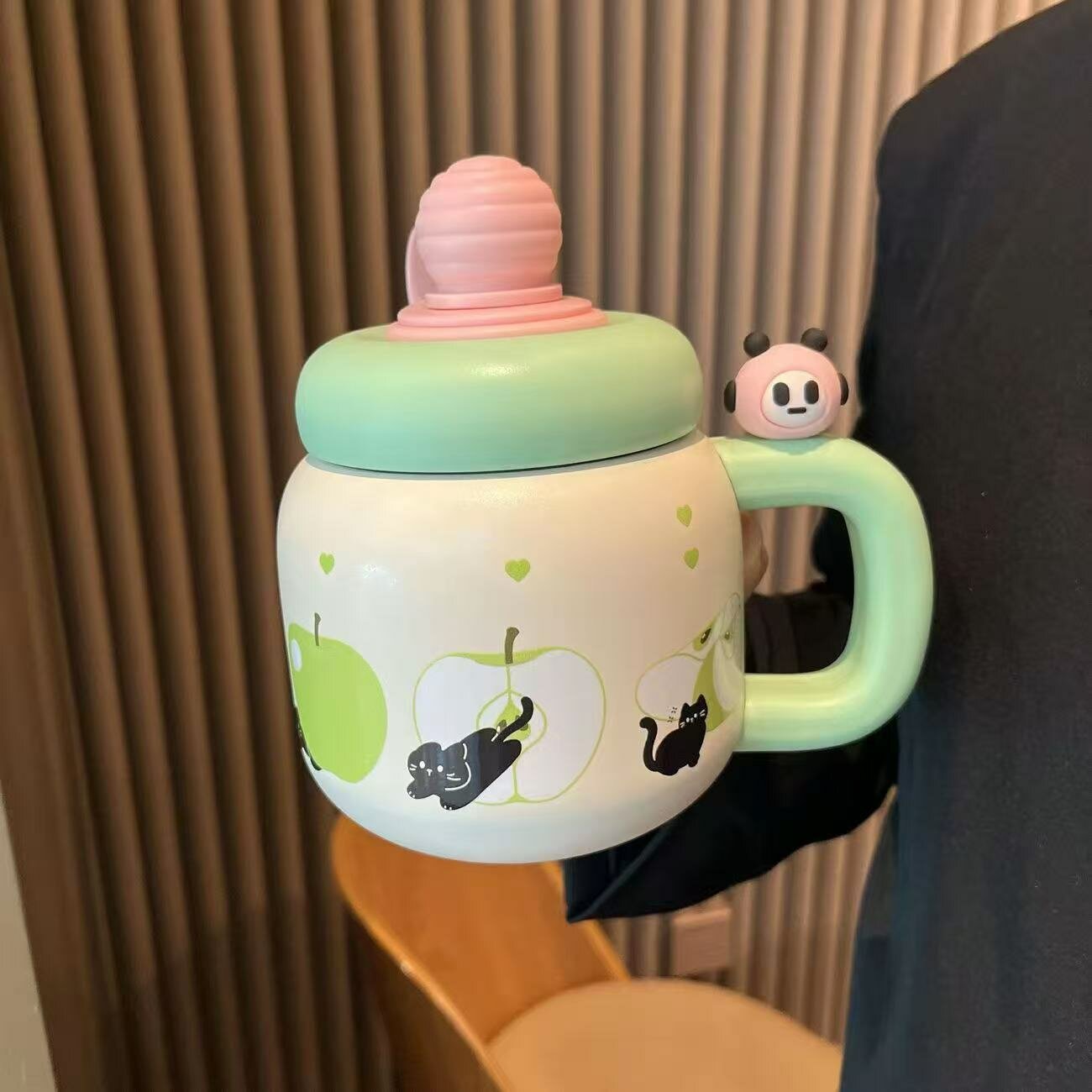 Высококачественная изолированная кружка из нержавеющей стали 316, 800 мл, большая емкость, с ручкой и трубочкой, новая кружка для воды