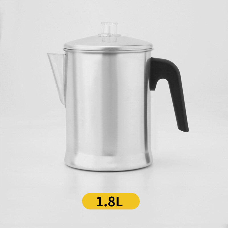 Кемпинговый кофейник в американском стиле, алюминиевый кофейник для использования на открытом воздухе, капельный кофейник для экстракции кофе, кофейник-чайник на 20 чашек.