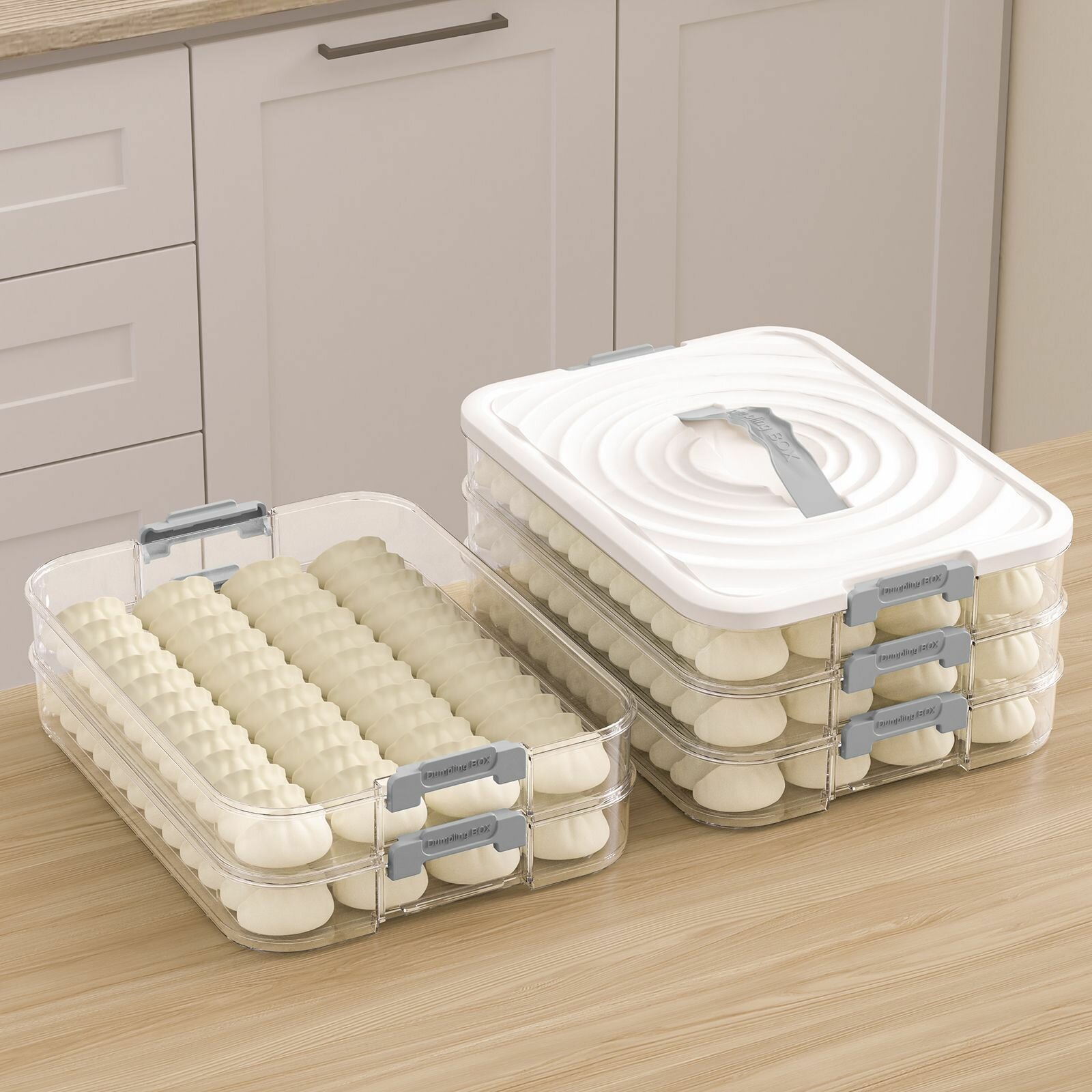 Коробка для пельменей, холодильник, морозильная коробка, многослойный поддон для замороженных пельменей, домашняя коробка для пельменей, коробка для хранения wonton из пищевого материала, большой объем