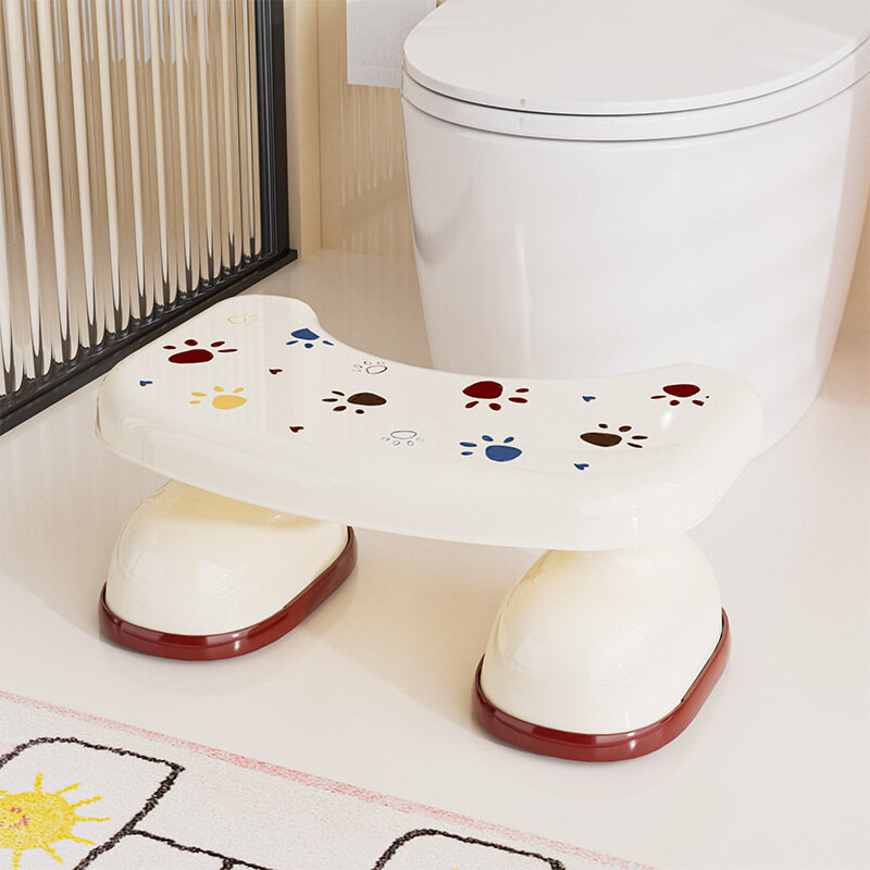 Подставка для ног в ванной для детей, противоскользящий утолщенный табурет для туалета, табурет для приседаний, табурет для ванной для беременных женщин.