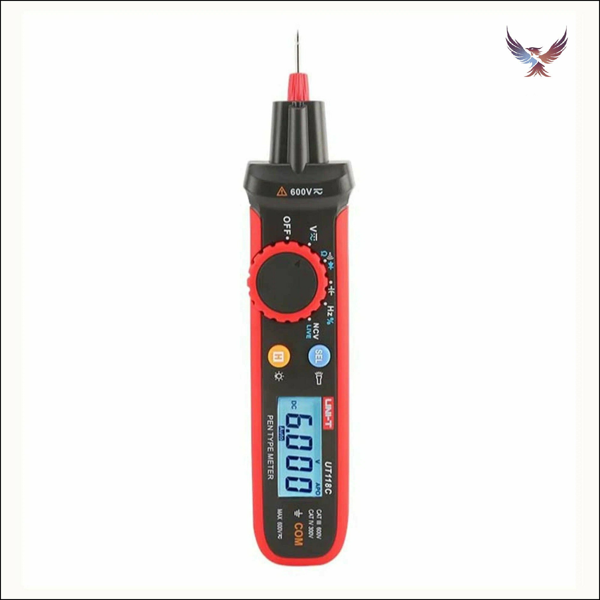 Мультиметр UNI-T UT118C, с подсветкой, выбор диапазона, IP44, компактные размеры