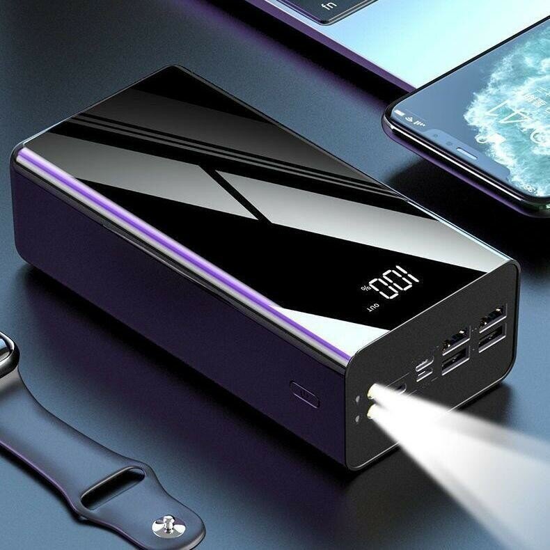 Оригинальный внешний аккумулятор с поддержкой сверхбыстрой зарядки мощностью 200 Вт и большой емкостью, подходит для Huawei, Honor, Apple, Xiaomi, 30000 мАч.