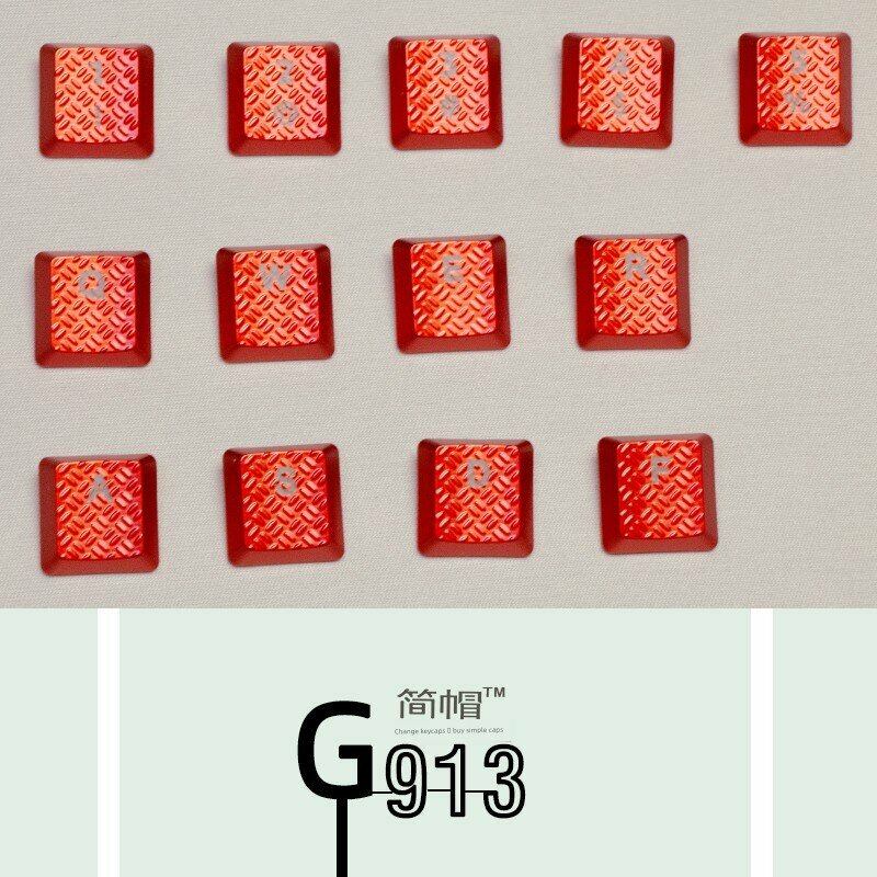 Новые кейкапы G913 TKL, G915, G815, одинарные, полупрозрачные, красные, фиолетовые, белые, черные, для механических