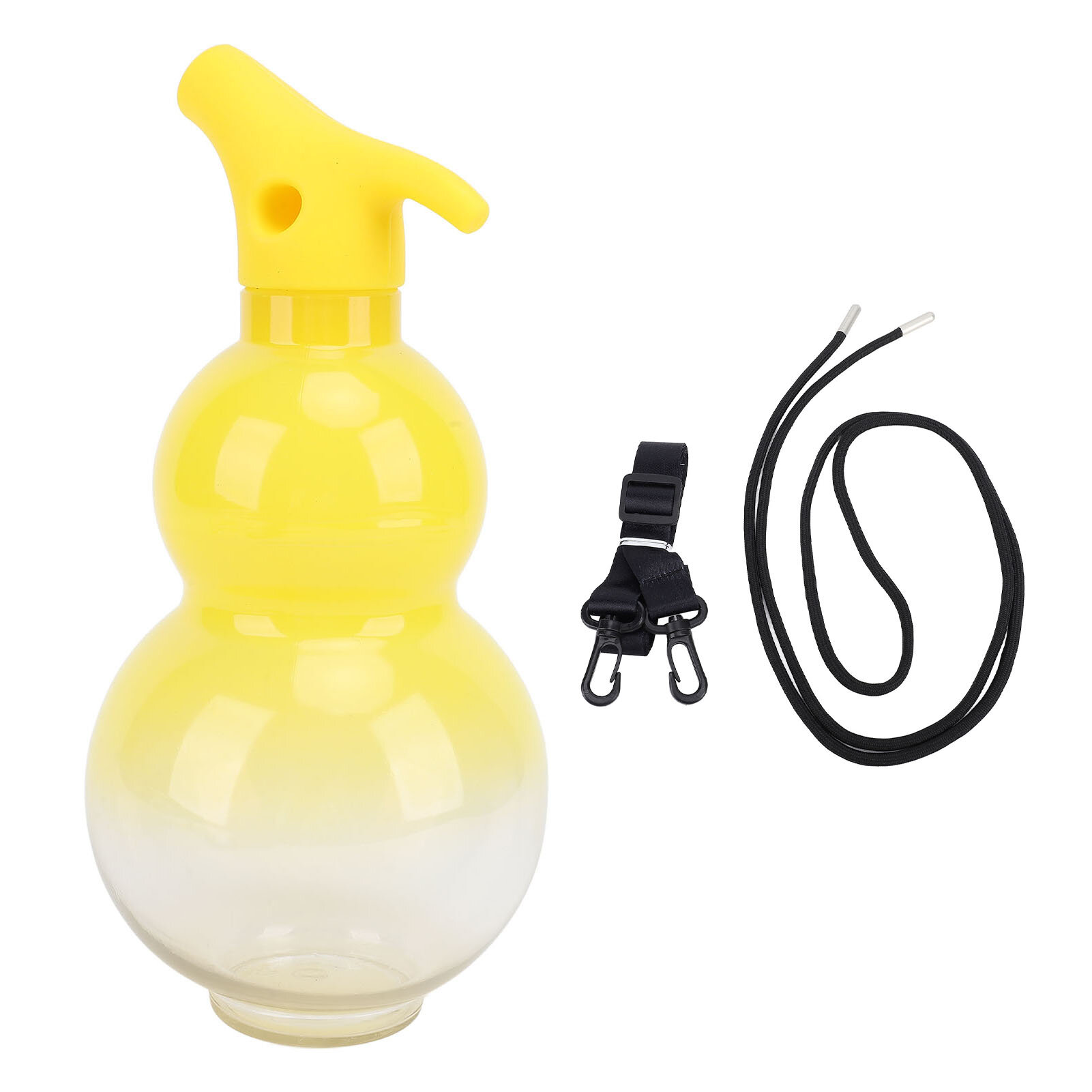 Тыква бутылка с водой 800 мл многоразового использования открытых портативных спортивных бутылок с водой с веревкой в стиле ретро желтый