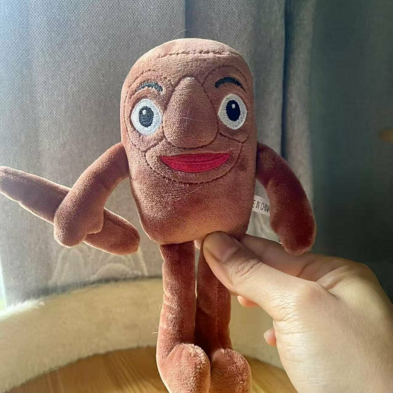 Милый маленький деревянный человечек-подвеска, плюшевая игрушечная деревянная фигурка, 17 см