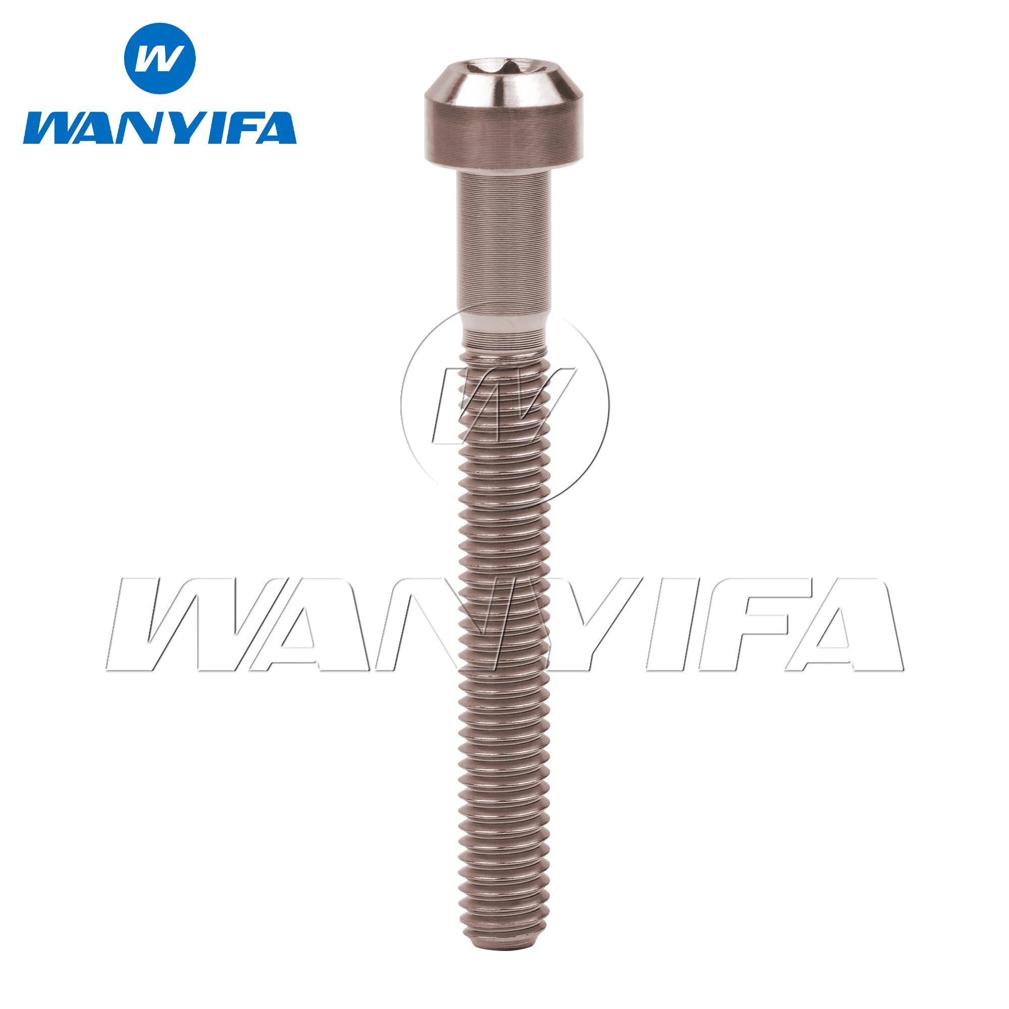 Wanyifa Титановые болты M5/M6 для велосипеда и мотоцикла M5 Pitch 0.8mm, Bronze, 60mm
