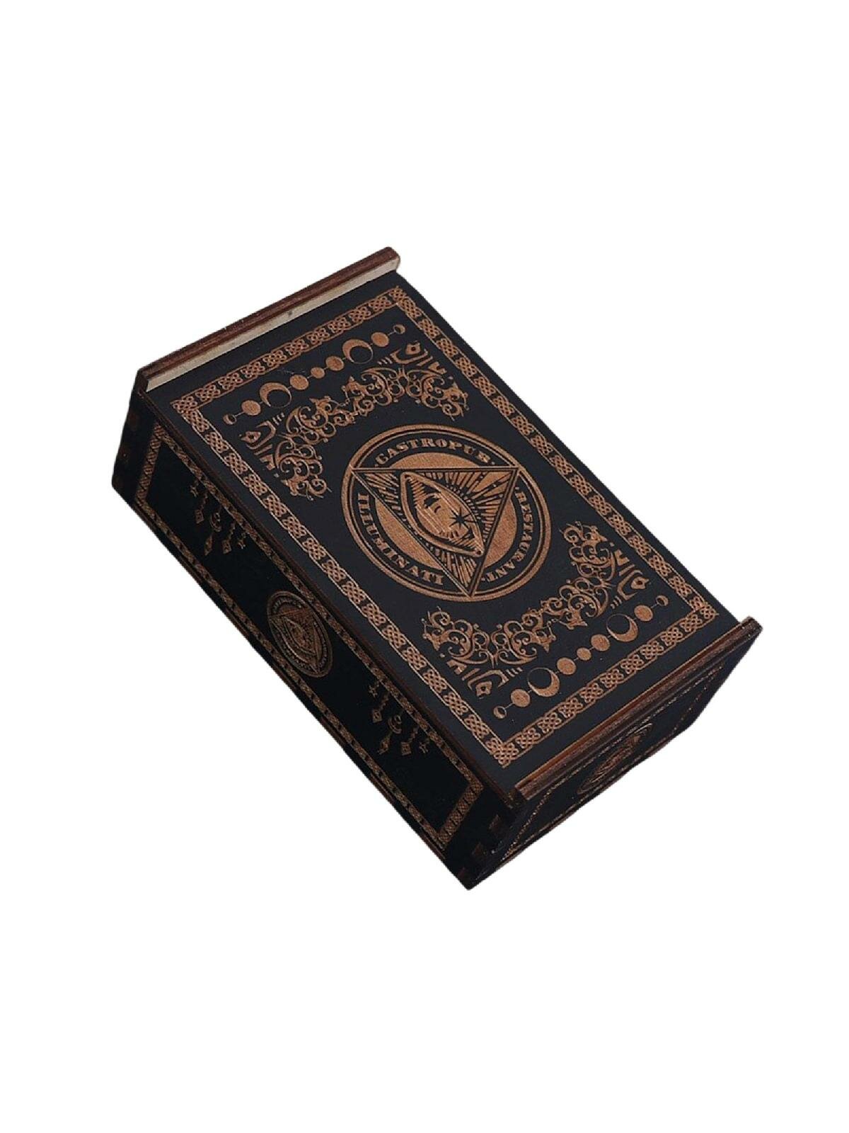 Коробка для хранения карт Таро Футляр для астрологических Гаданий Контейнер для игральных карт