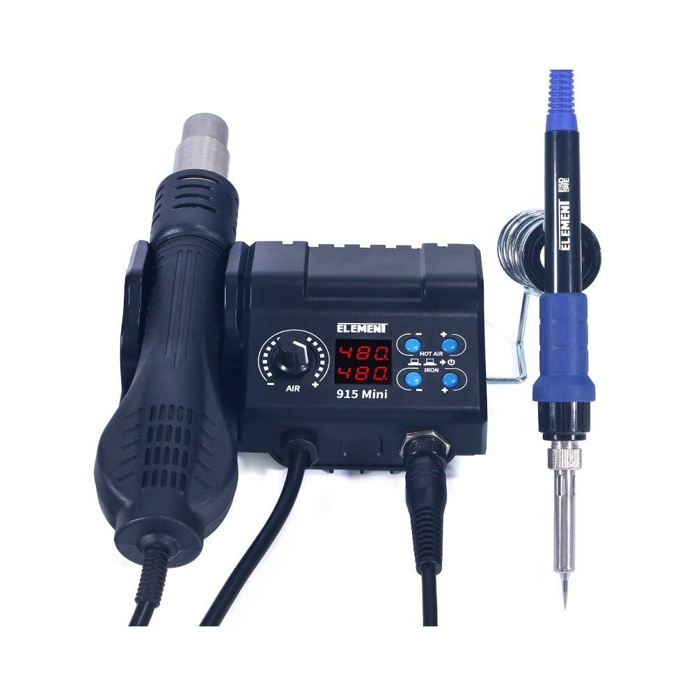 Паяльная станция ELEMENT 915 Mini фен+паяльник 17660