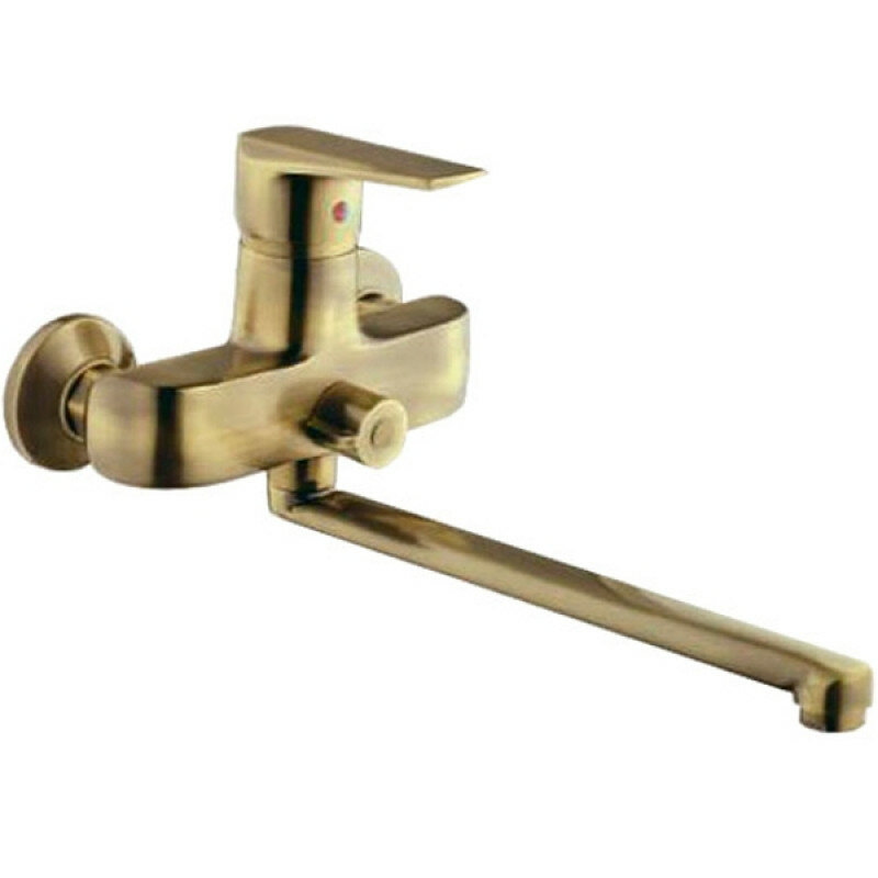 Смеситель для ванны Frap F2230-4 H30-4, бронза, с аксессуарами, вертикальный монтаж