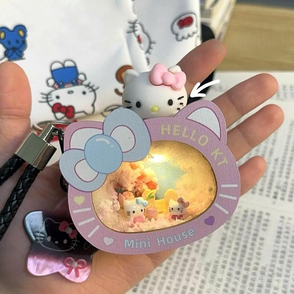 Креативный мультяшный светящийся кулон KT cat