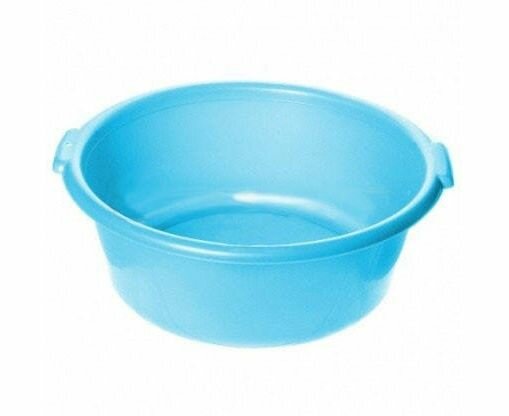 Таз пищевой круглый, особо прочный, 10 л, голубой