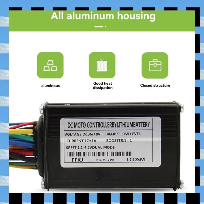 ABME 36 В 48 В 250 Вт 350 Вт 17A трехрежимный бесщеточный контроллер с линией ограничения скорости для электрического скутера Ebike
