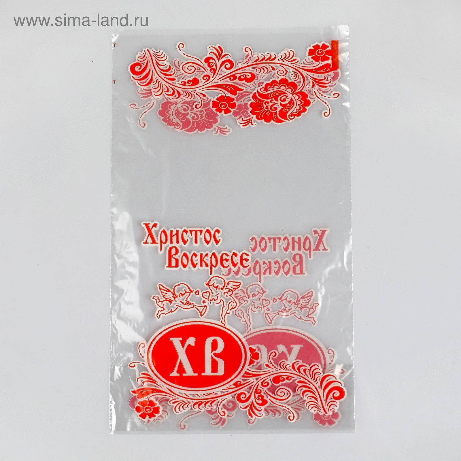 Упаковка под кулич, донная складка, 16x28/4, 25 мкм, форма: прямоугольная, 100 шт.