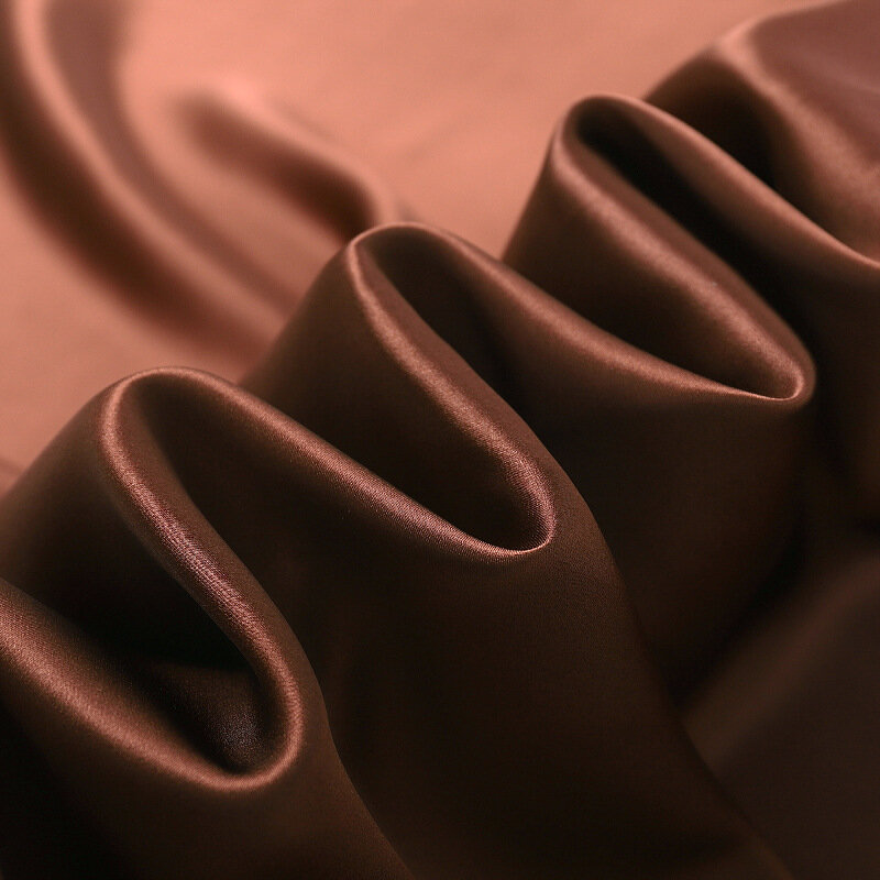 Простой креп-сатин 16/19 монме, ширина 114 см, 100% шелк тутового дерева, полный шелковый материал для оптовой одежды