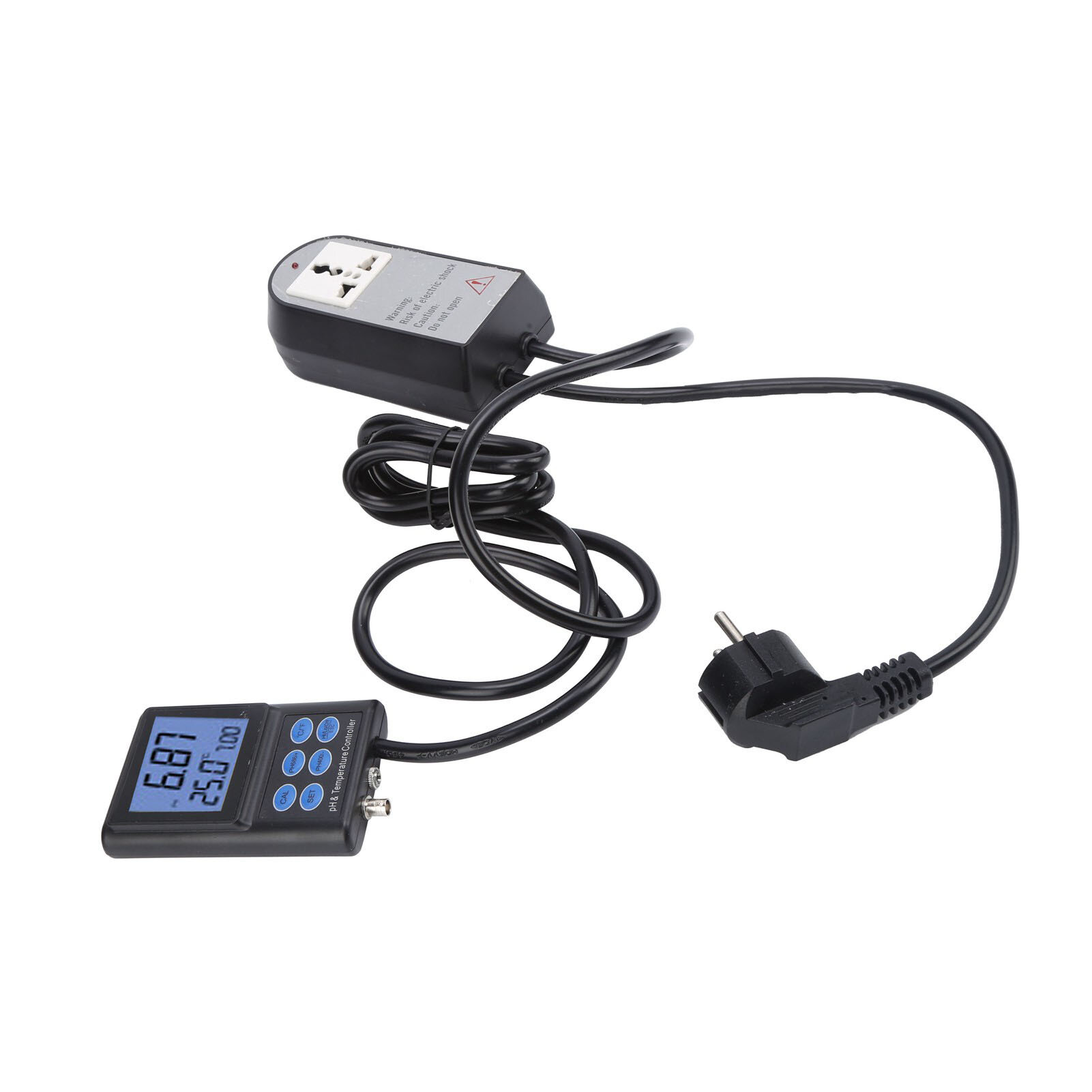 PH-221 PH-контроллер, детектор качества воды, тестер температуры с дисплеем с подсветкой, вилка европейского стандарта, 250 В