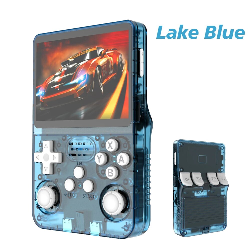 Портативный игрок R36S Lake Blue, 64 ГБ