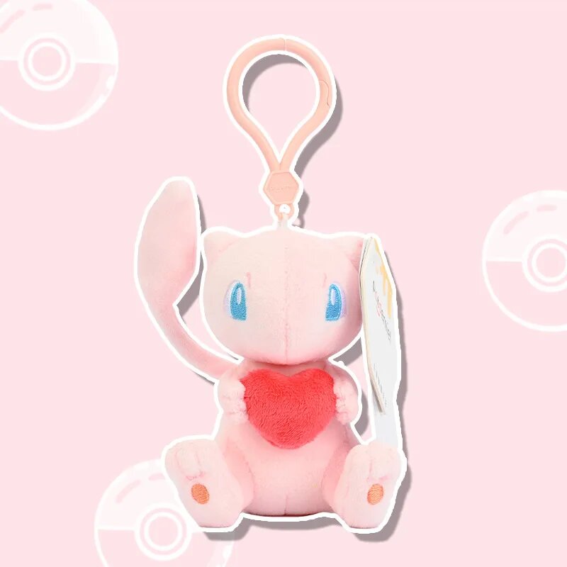 Плюшевый брелок Pokemon Mew, розовый, 8.5 см