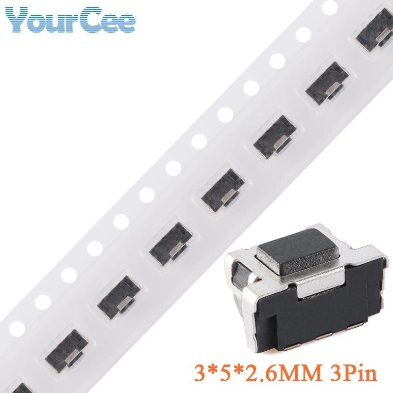 Тактовые переключатели Your Cee 3x5x2.6MM 3Pin, 50шт