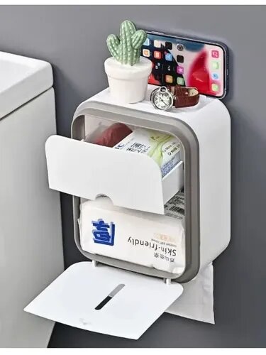 Диспенсер для туалетной бумаги "органайзер для туалетной бумаги настенный", 1 шт