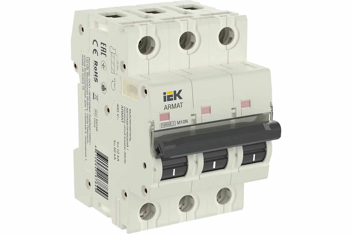 Выключатель автомат. 3-пол. (3P) 1А C 10кА M10N Armat IEK
