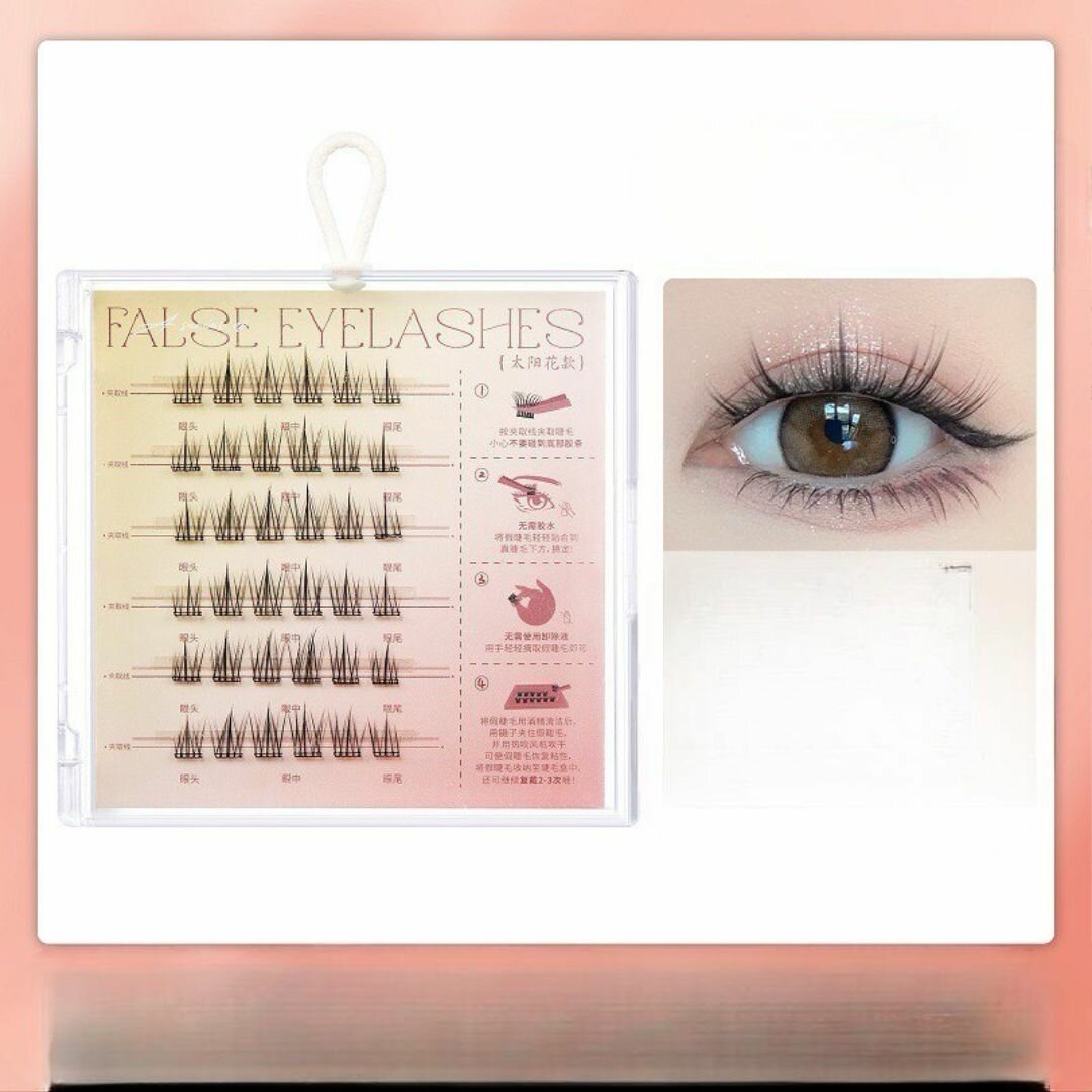 Набор накладных ресниц, 3D, клей в комплекте, черные, на клеевой основе