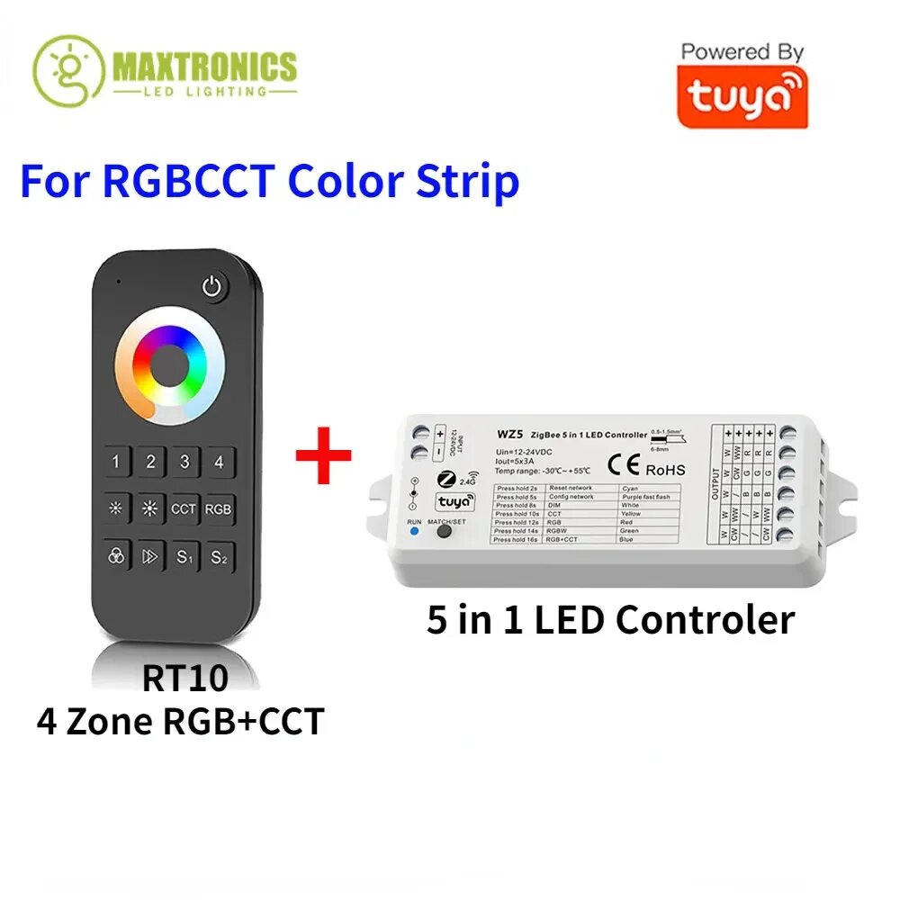 Maxtronics RT10 4-Zone RGB+CCT Контроллер для светодиодной ленты