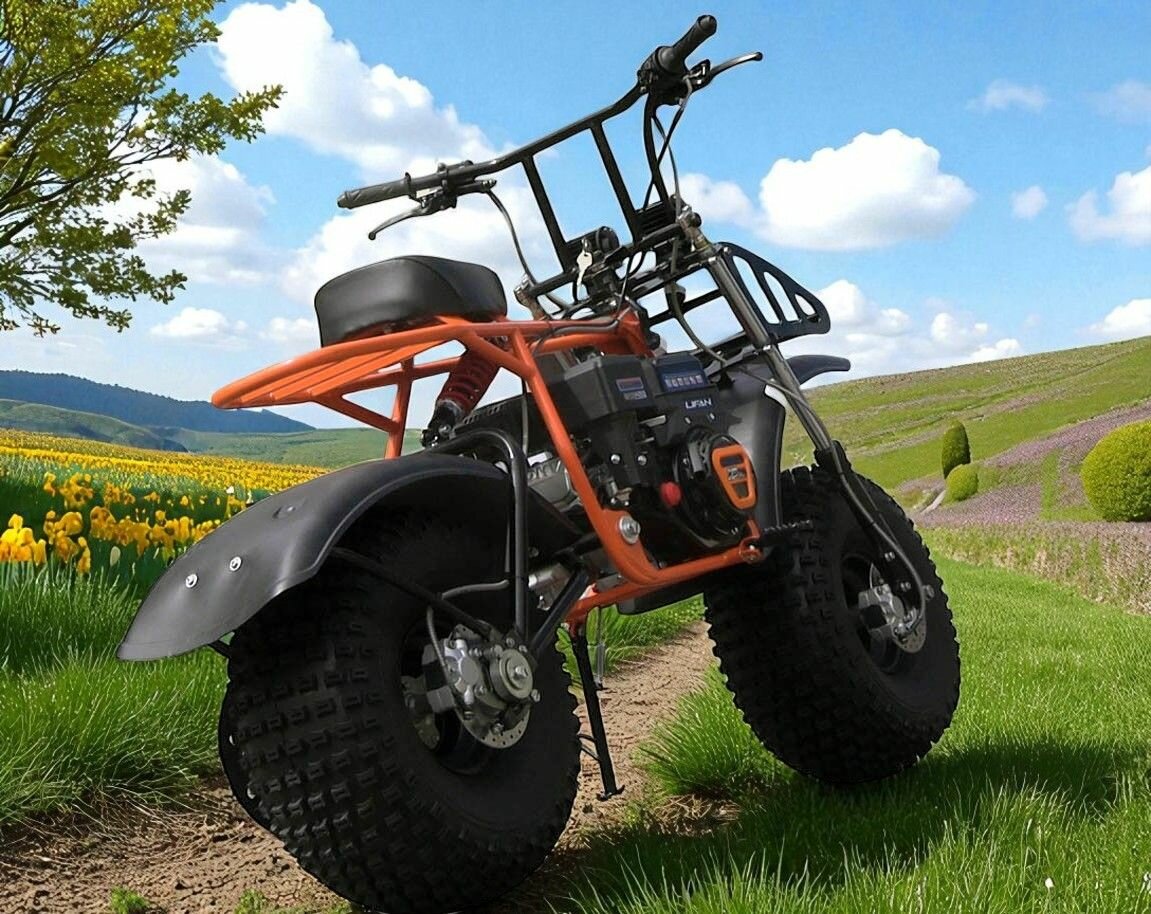 Мотоцикл СКАУТ-7 боцман 2, 8+ л. с, колеса GIANT, фара, ЭЛ. Стартер, перед и зад подвеска