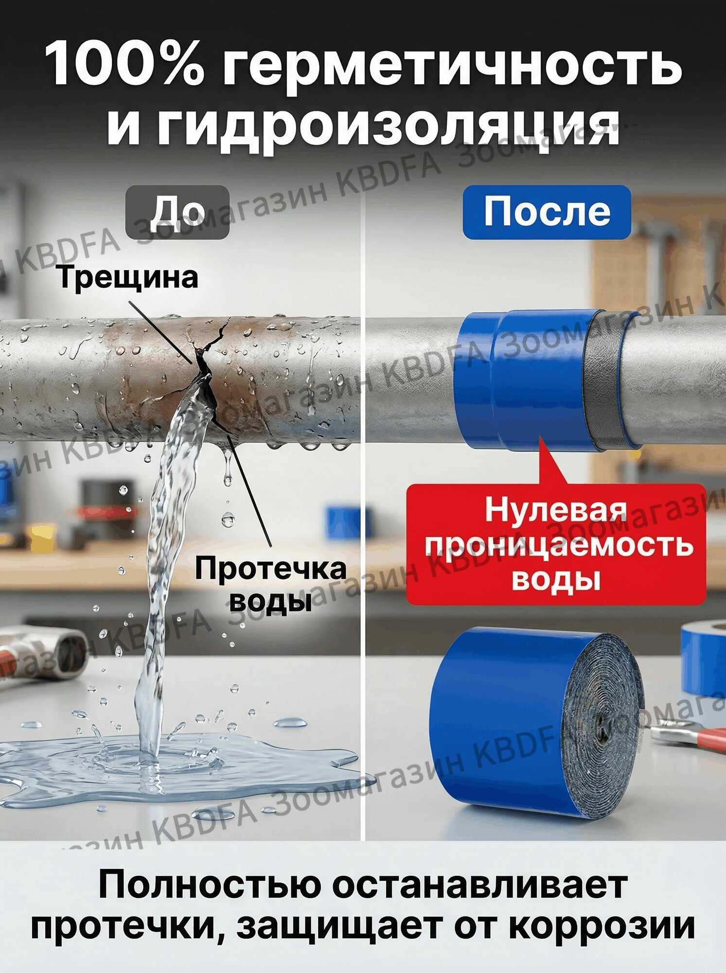 Самоклеящаяся водонепроницаемая лента, ремонт кровли из металлочерепицы, теплоизоляция от ультрафиолета, полиэтилен