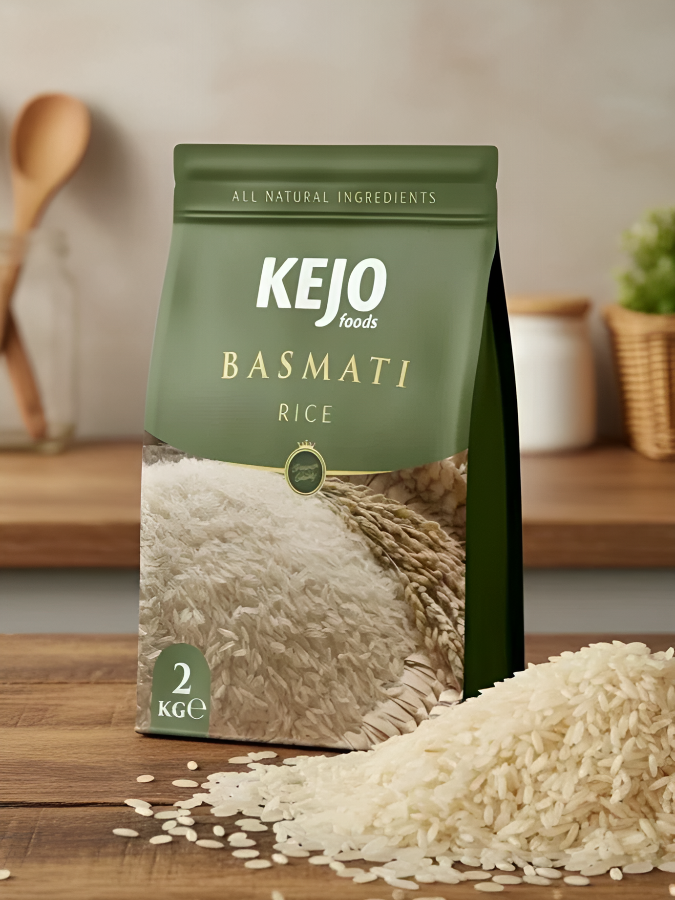 Рис Басмати Премиум Kejo длиннозерный пропаренный, Индия, 2 кг