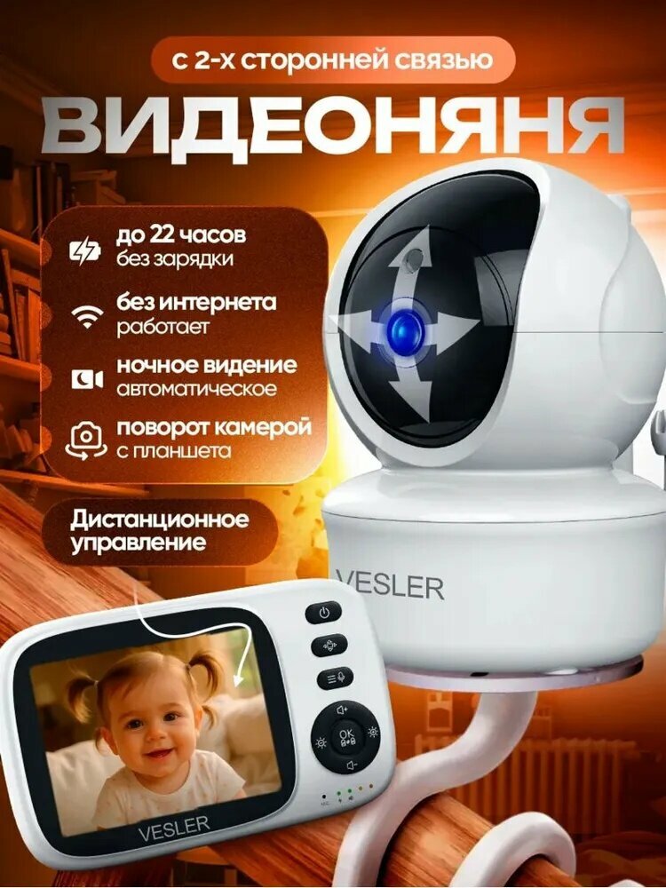 Видеоняня шоколадный Видеоняня
