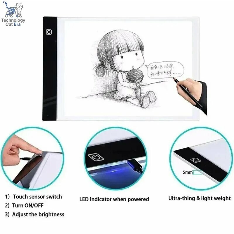 Проектор для рисования A2/A3/A4/A5, USB-питание — фото 1
