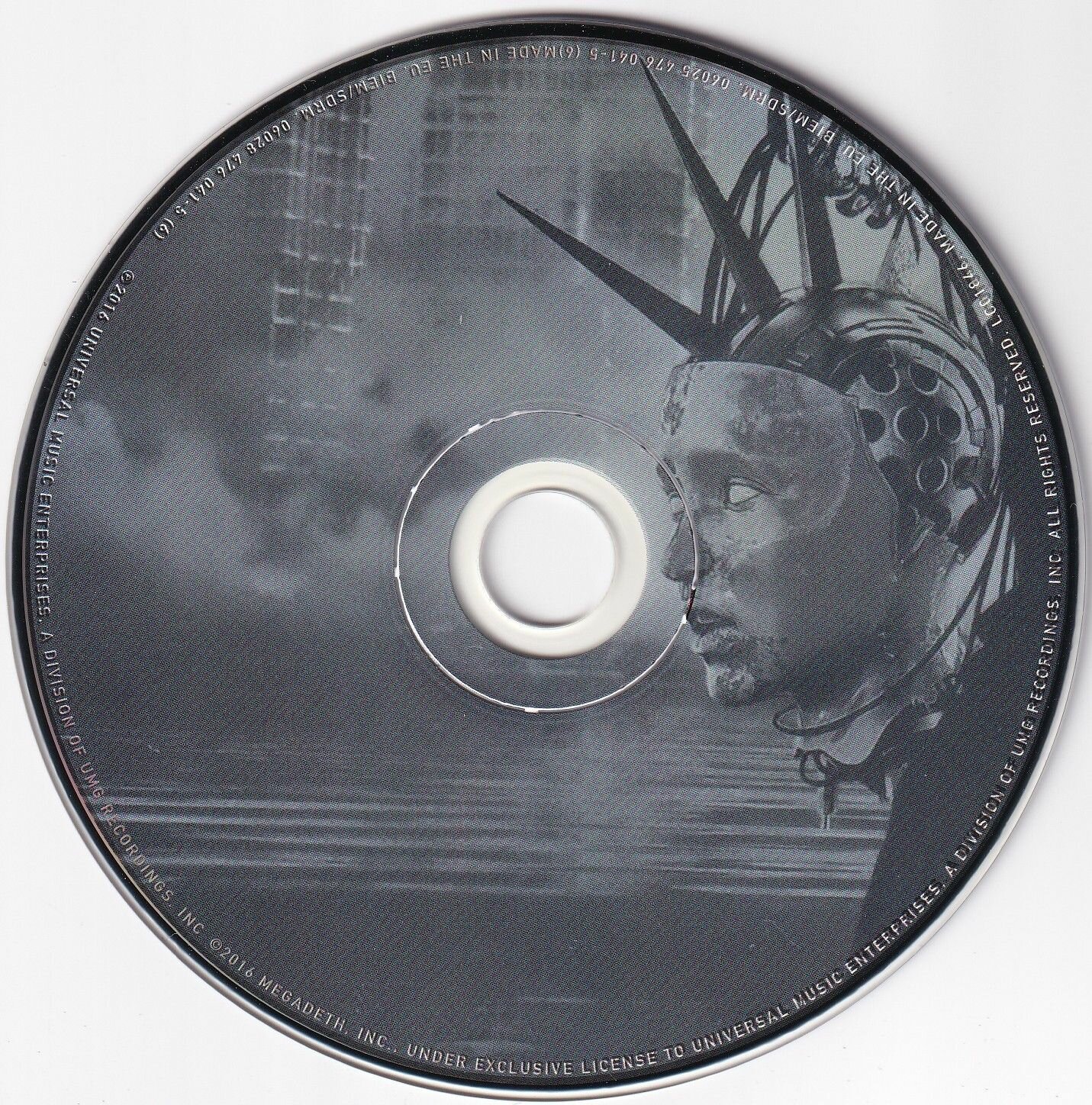 Megadeth - Dystopia, 2016, 16-page, CD-Аудио — фото 1