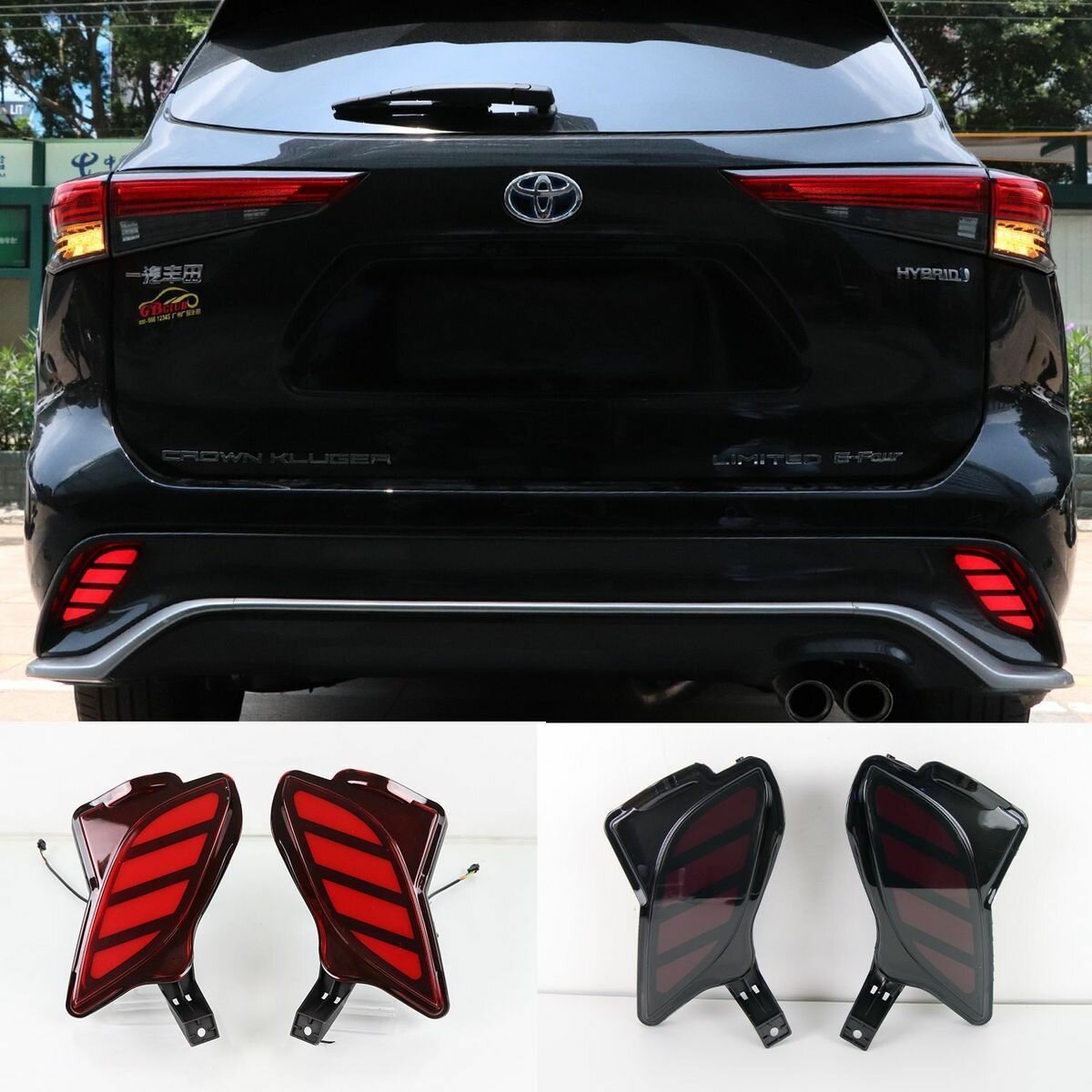 Подходит для Toyota Crown Land Cruiser Highlander XSE 2020-2026 Модель Специальный LED задний бамперный свет поворотник