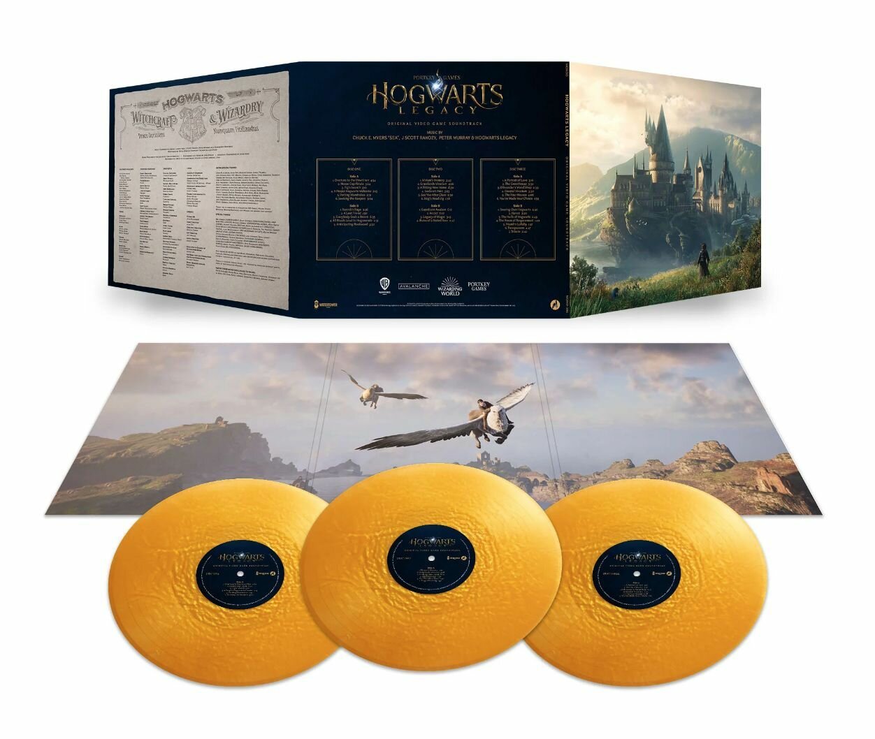 Hogwarts Legacy OST (1000шт в мире Gold Limited) Золотая Виниловая Пластинка, Soundtrack Гарри Поттер (Harry Potter) Хогвартс Наследие