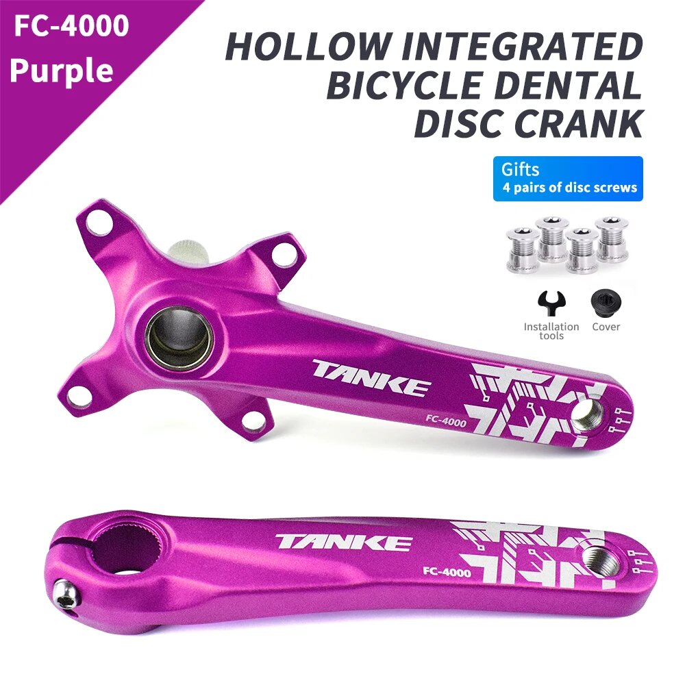 Шатуны TANKE FC-4000 170 мм черные Purple Crank
