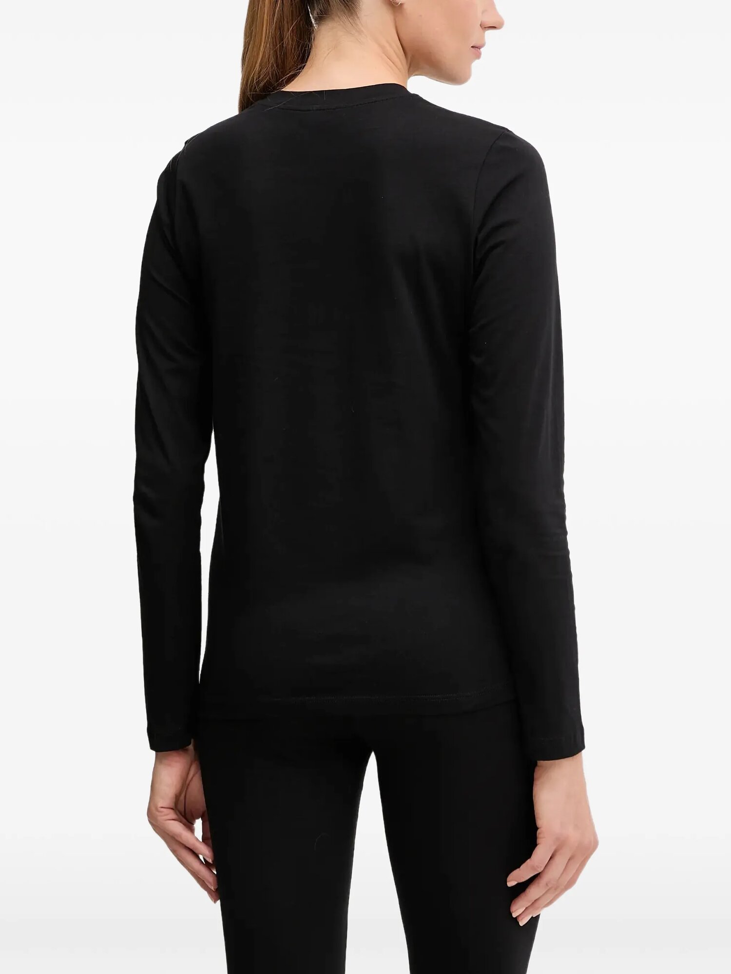 Футболка Armani Exchange Long-sleeve T-shirt, размер 40, черный — фото 1