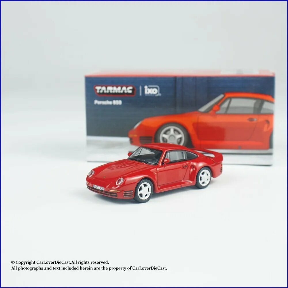 Эксклюзивная модель Porsche 959 в масштабе 1:64, красный литой сплав Tarmac Works T64G068RE