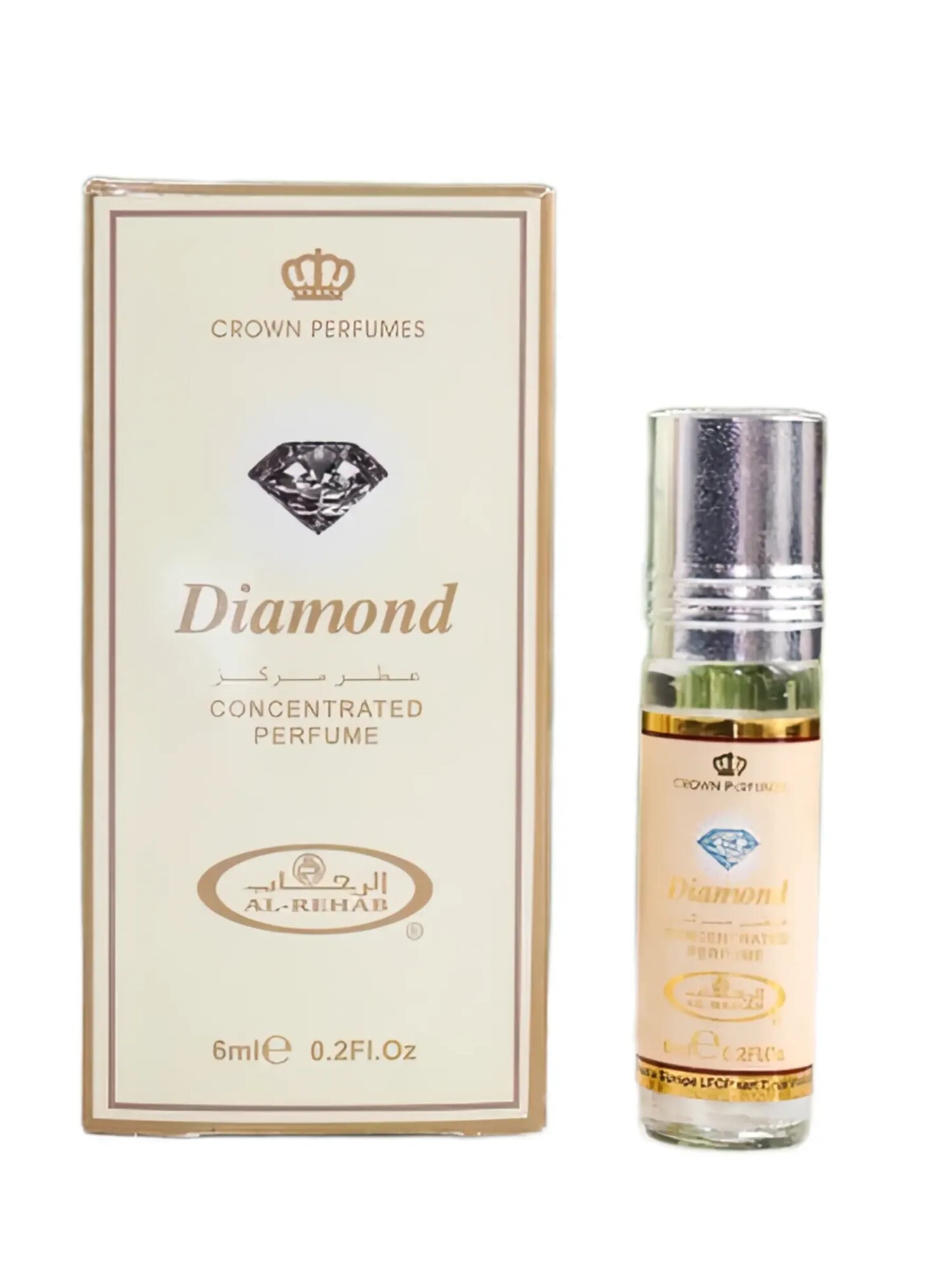 Crown Perfumes Духи масляные для женщин Diamond Даймонд цитрусовый, древесный (perfume), ролл 6 мл