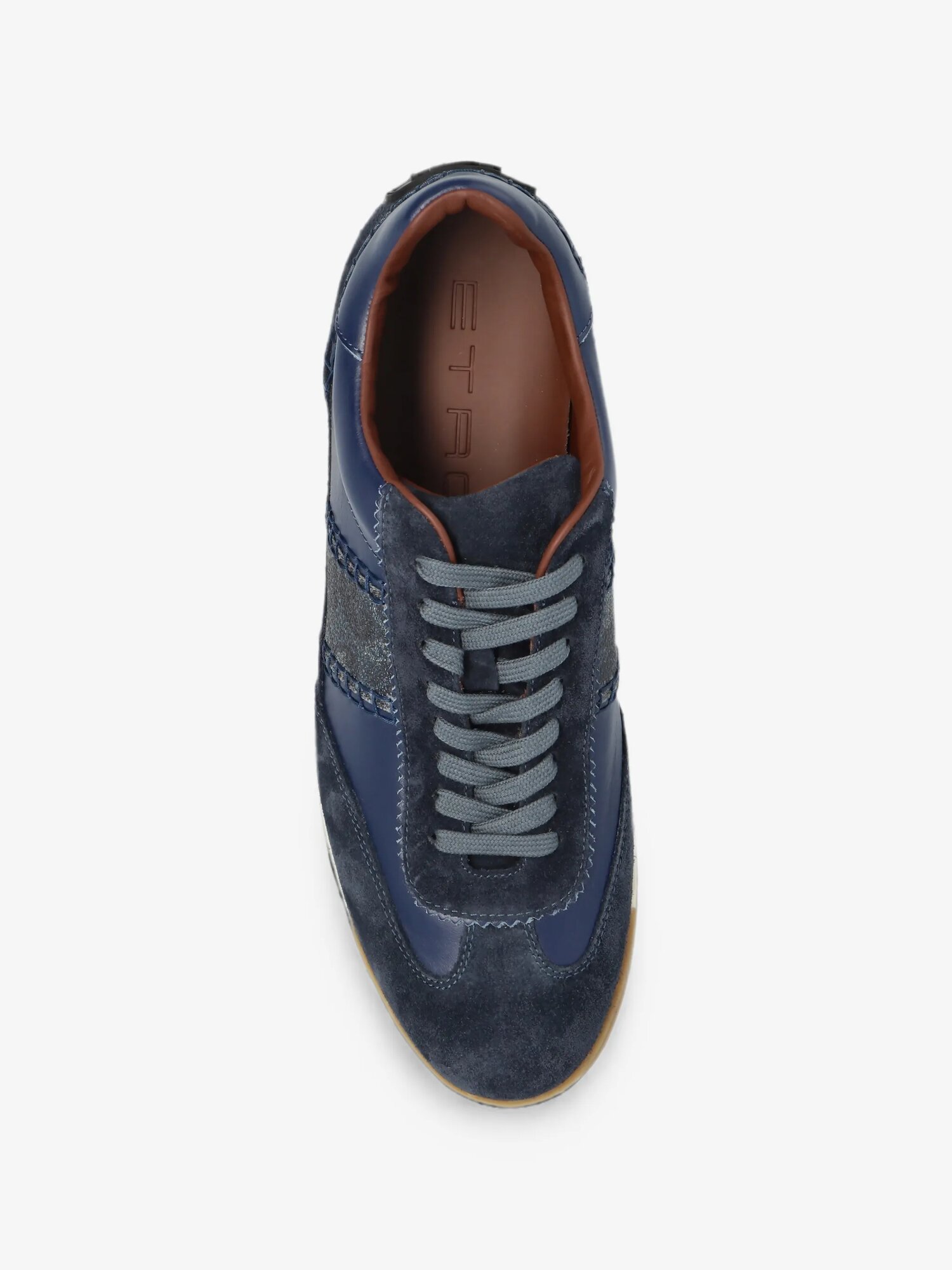 Кроссовки ETRO Leather panelled sneakers, размер 45 — фото 1