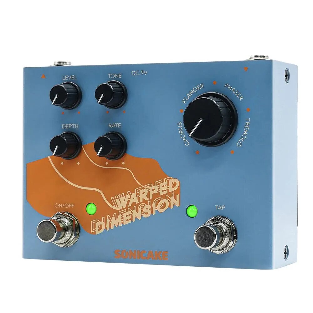 Процессор эффектов SONICAKE Warped Dimension,4-Режим тщательно подобранных эффектов модуляции в одной педали