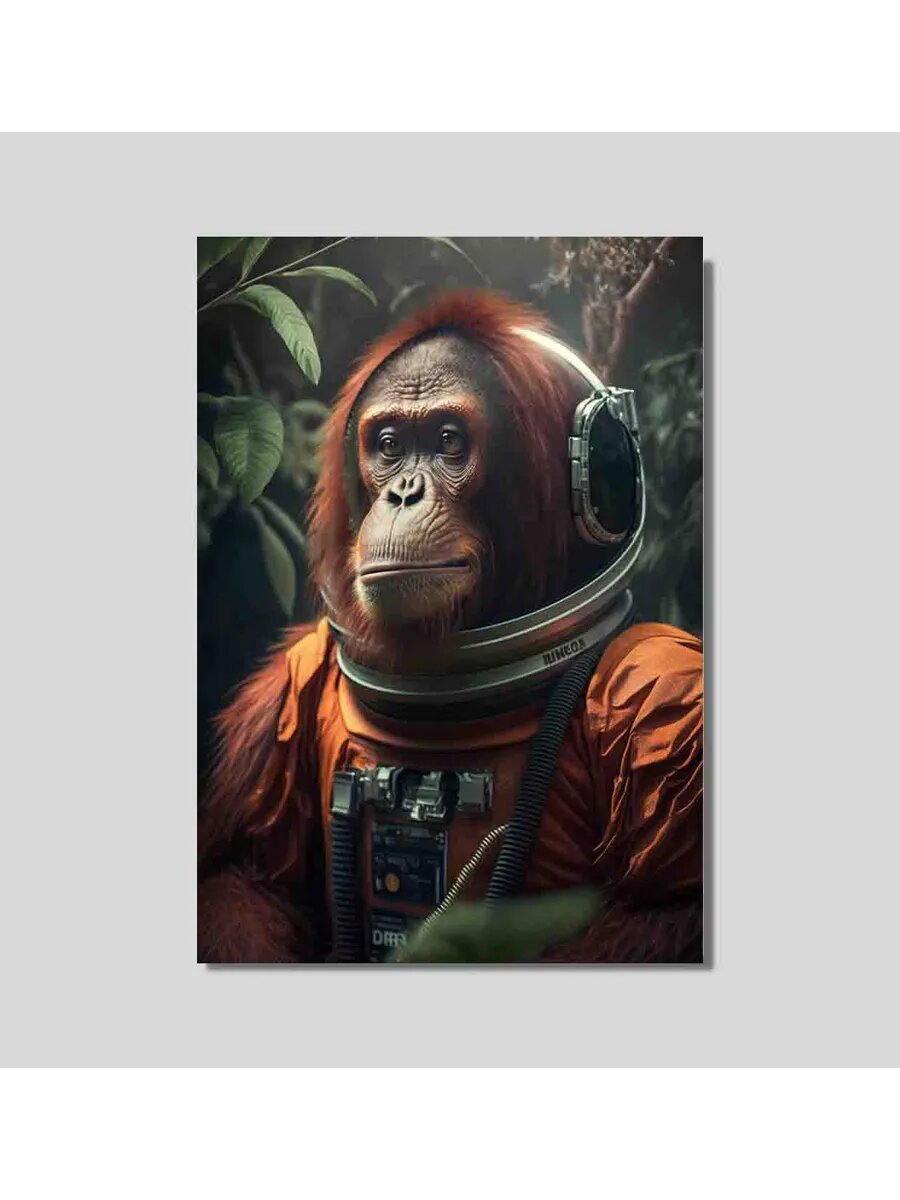 Космонавт Орангутанг 3, Плакат 30x42см