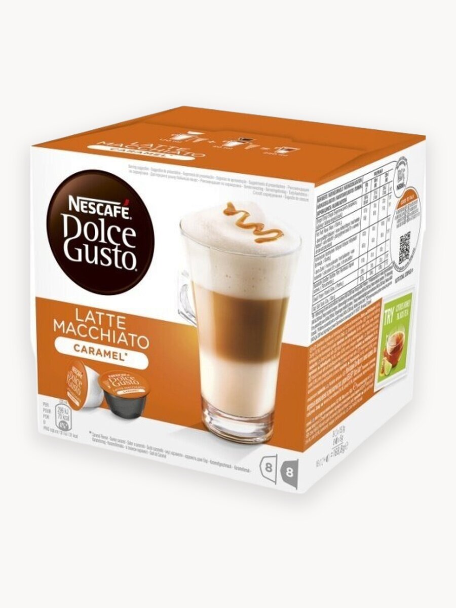 Кофе в капсулах Nescafe Dolce Gusto Latte Macchiato caramel 16 капсул