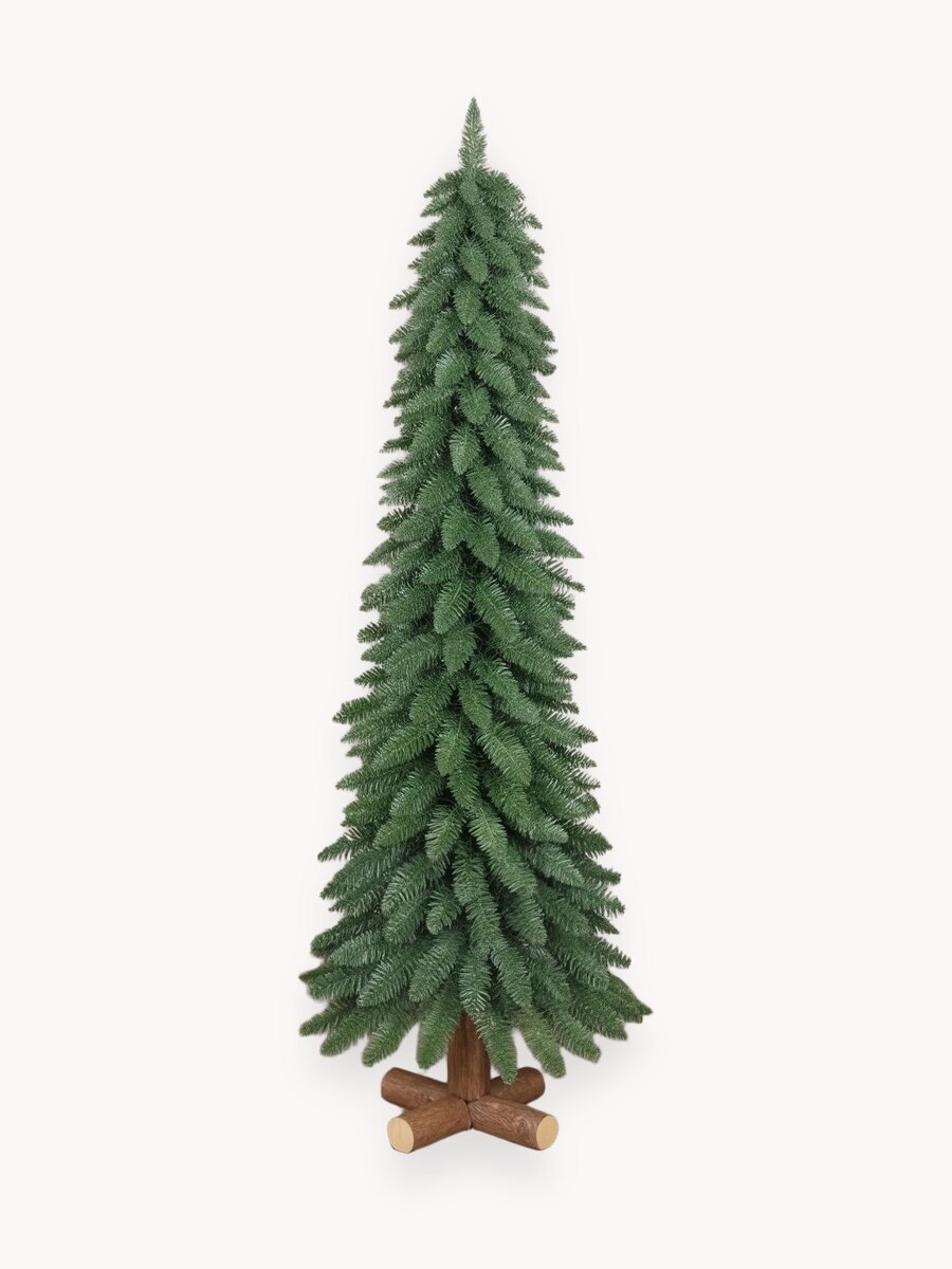 Искусственная елка Альпина Wood 150 см, ПВХ, с деревянной подставкой, Winter Deco 2000151