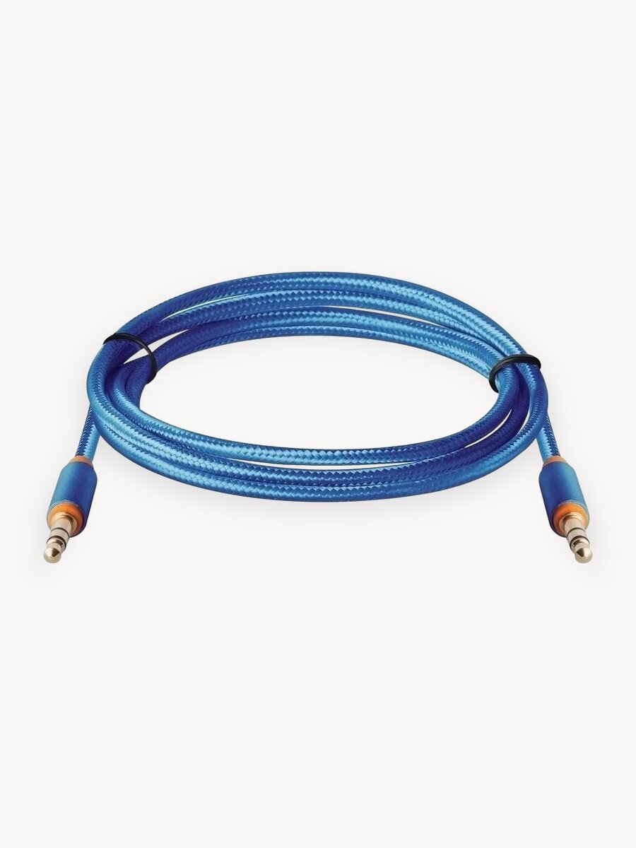 DEFENDER / Кабель Aux JACK01-03 1,2м синий
