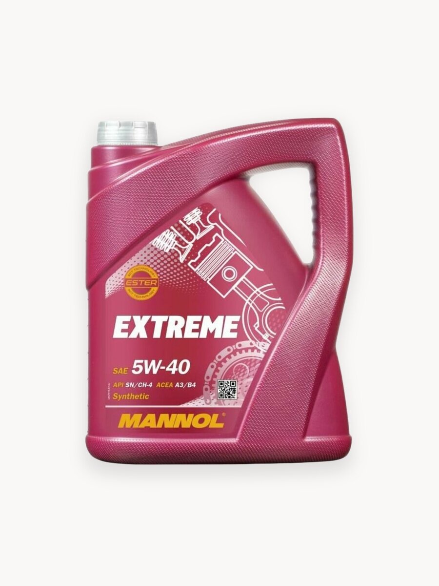 Синтетическое моторное масло MANNOL EXTREME 5W40 1022 5 л, для использования в двигателях автомобилей daimler
