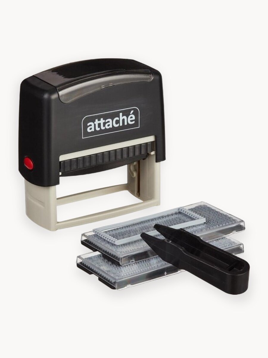 Штамп самонаборный Attache 1-6 стр. 70х32 8032