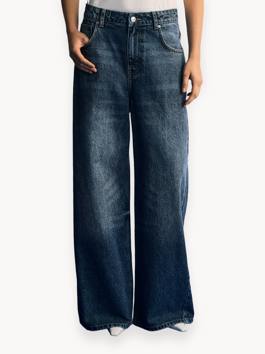 Джинсы широкие wide leg 