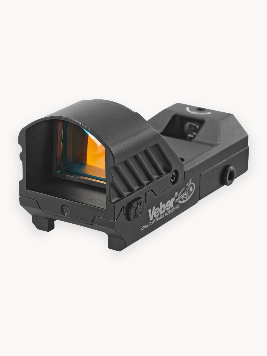 Прицел коллиматорный Veber Храбрый Заяц 1x28x25 RD для пневматики, открытого типа, красная точка
